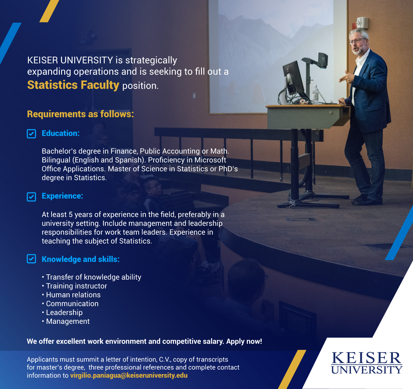 Statistics Faculty - DPESA