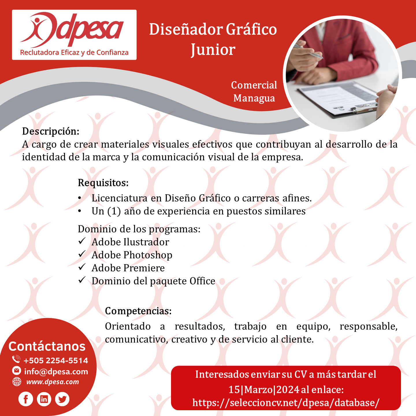 Diseñador Gráfico Junior Dpesa